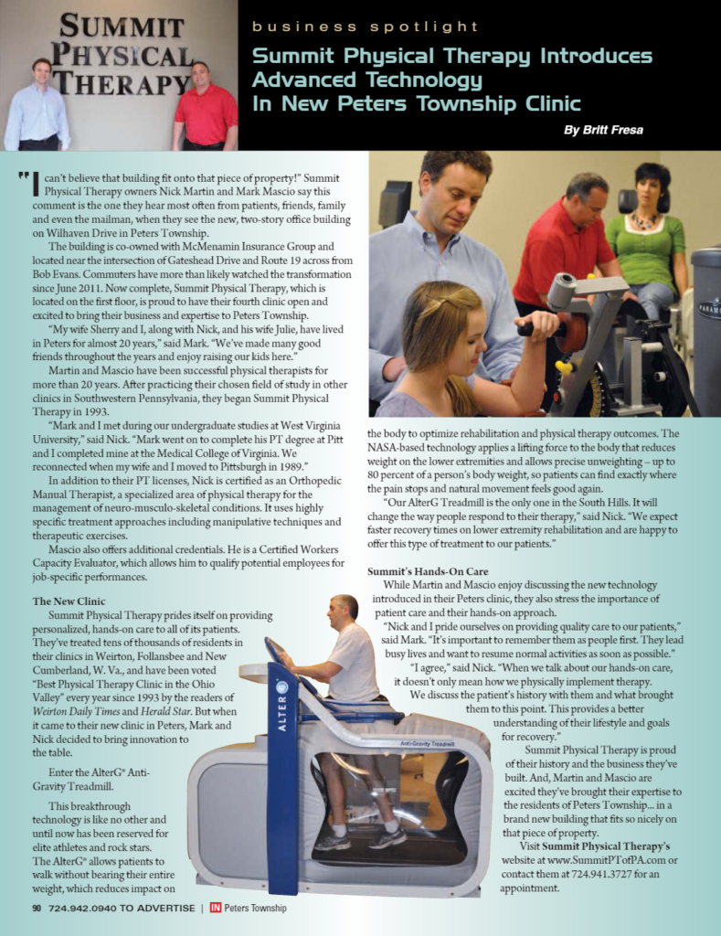 Business Spotlight - Summit Physical Therapy